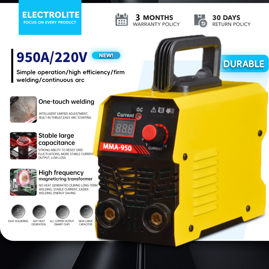 MMA-950 ARC Welding Machine Inverter Portable Welder High quality mini electric welding machine ...