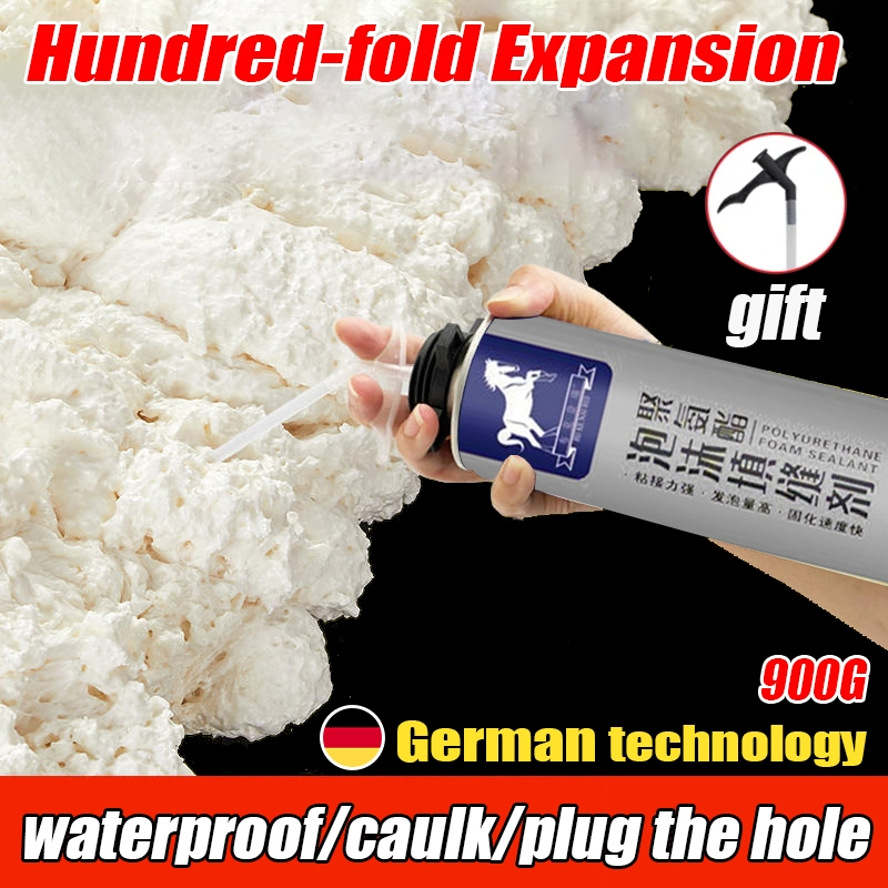 900g polyurethane foam Expanding Foam Spray 120 times high foaming volume sealant foam spray ...