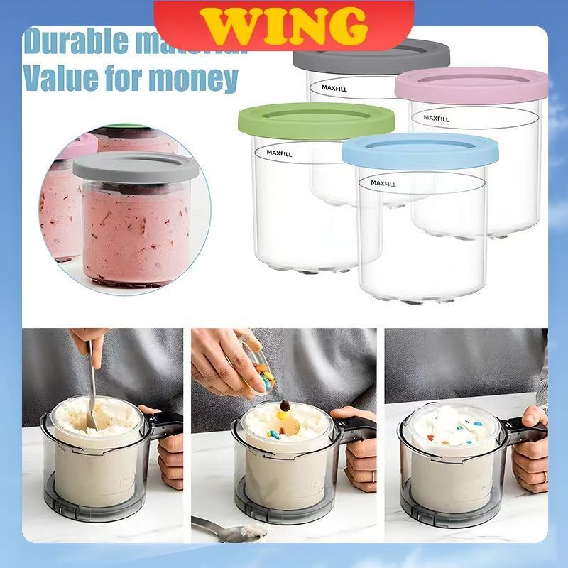 Ninja Creami Ice Cream Maker Cups Reusable Can Store Ice Cream Pint ...