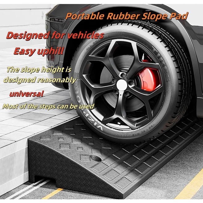 rubber slope pad step rubber ramp sill,heavy duty portable uphill ...