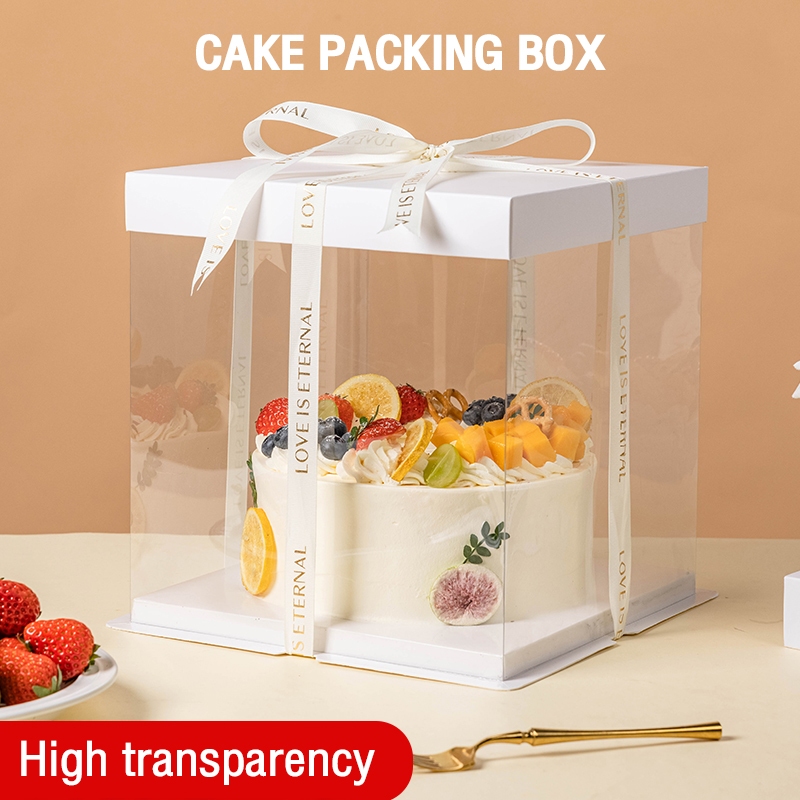 Clear Plastic Cake Box | Cake Packaging Container with Lid | Food-grade ...