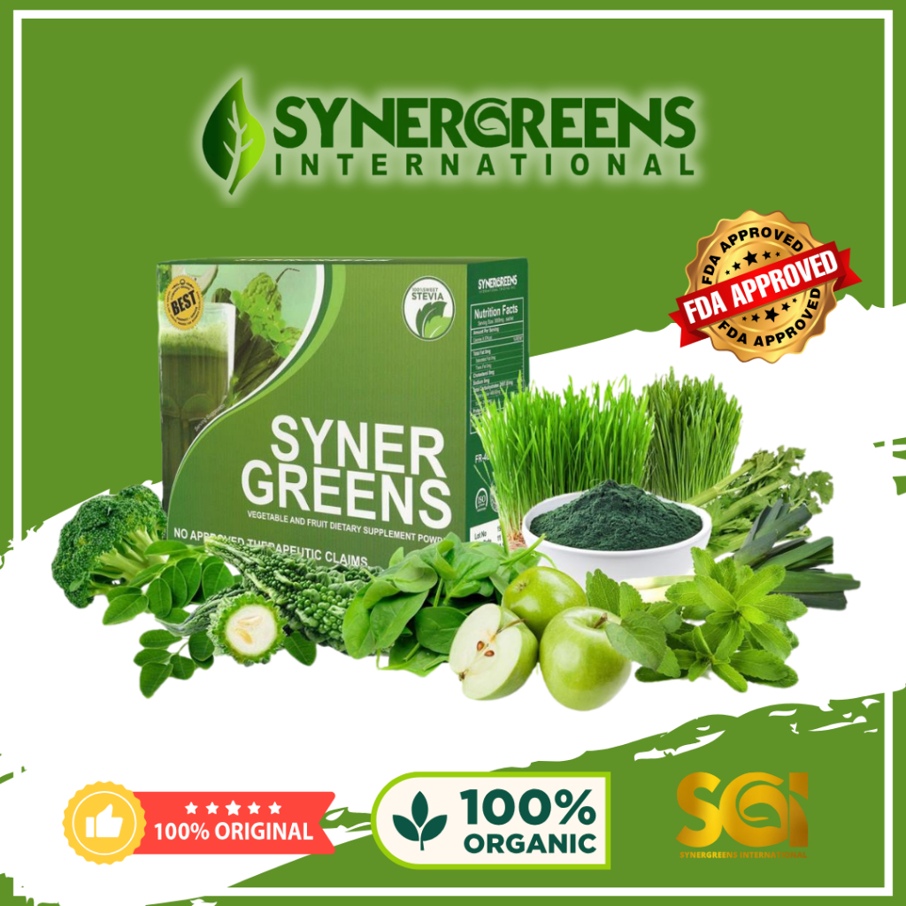 ORIGINAL SYNERGREENS INTERNATIONAL HERBAL GREEN JUICE FDA APPROVED ...