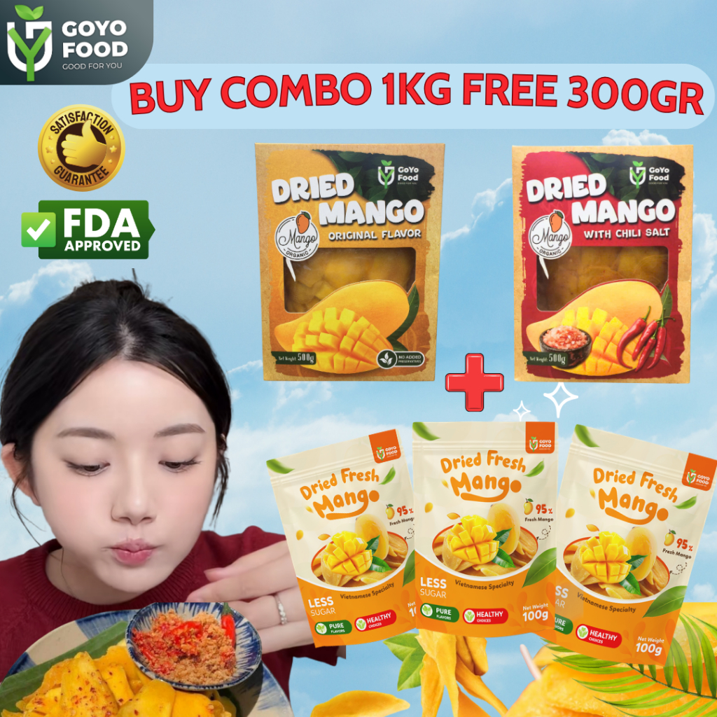 [SHOPEE CHOICE] GOYO FOOD DRIED MANGO combo mix Maanghang pinatuyong ...