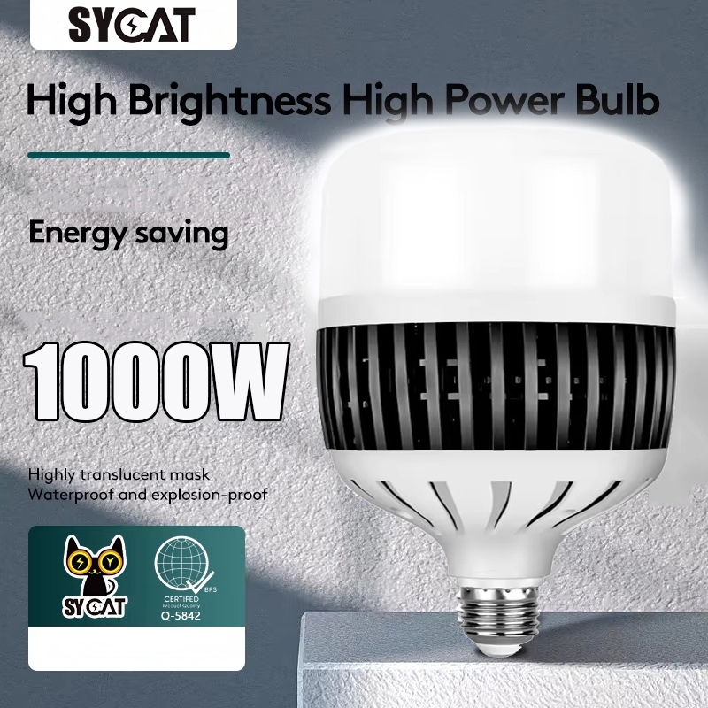 SYCAT-SY-30014 LED Bulb 400W/600W/800W/1000W Energy-Saving E27 Ilaw Big ...