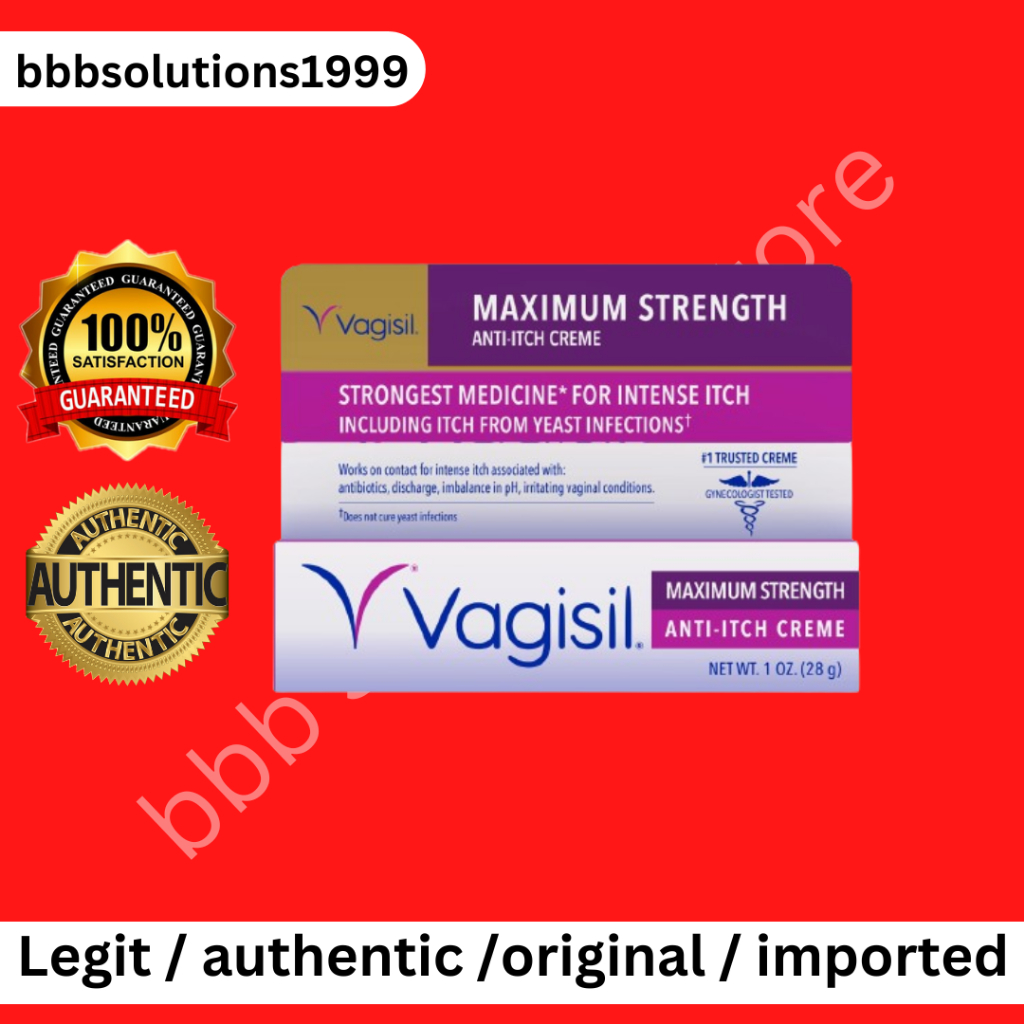 VAGISIL ANTI ITCH MAXIMUM STRENGTH YEAST INFECTION CREME 28 g | Shopee ...