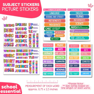 subject sticker for notebook - Best Prices and Online Promos - Jul 2025 ...
