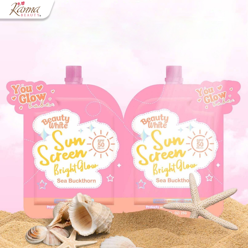 You Glow Babe Beauty YGB White Sunscreen Bright Glow Sea Buckthorn 50g ...
