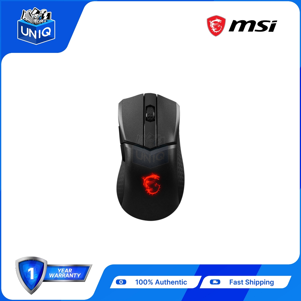 MSI Wireless Gaming Mouse Clutch GM31 Lightweight, USB 2.0, Ergonomic ...