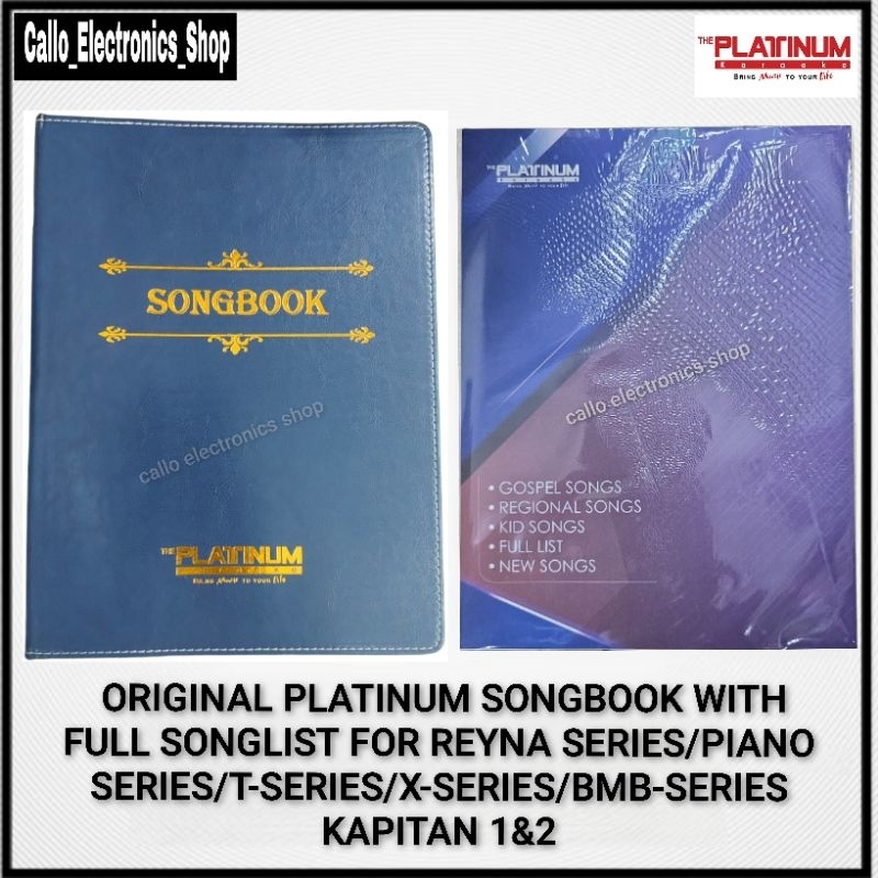ORIGINAL PLATINUM SONGBOOK WITH FULL SONGLIST VOL104 FOR PLATINUM T ...