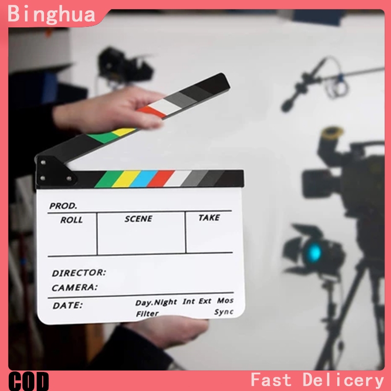 Tv Movie Director Clapper Board Scene Slateboard Props Acrylic Film ...