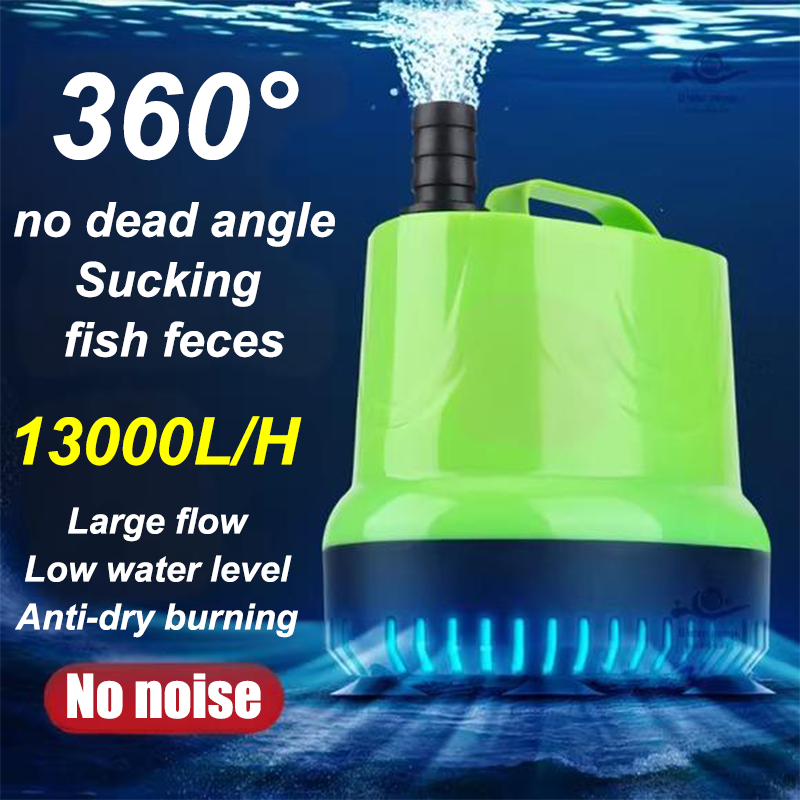 150W Fish Tank Submersible Pump Low Water Level Sump Pump Small ...