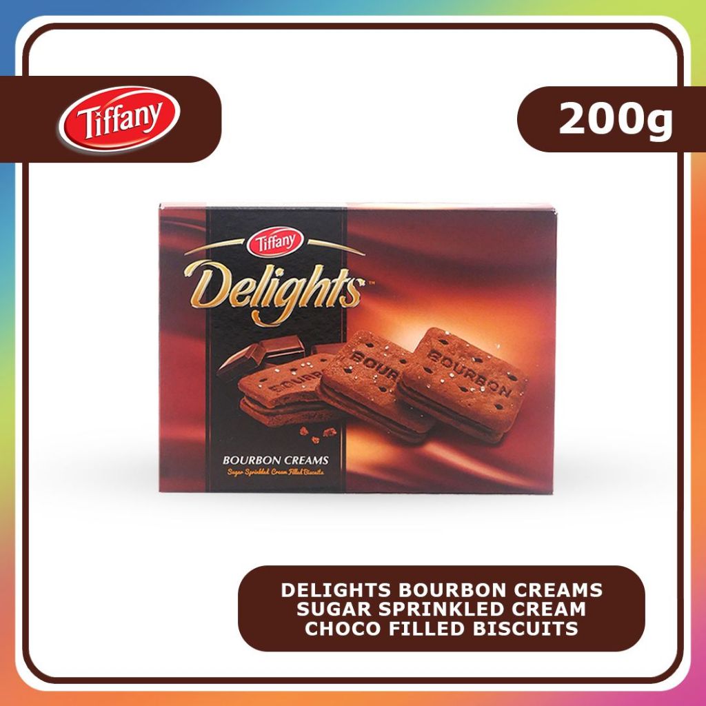 Tiffany Delights Bourbon Creams Sugar Sprinkled Cream Choco Filled ...