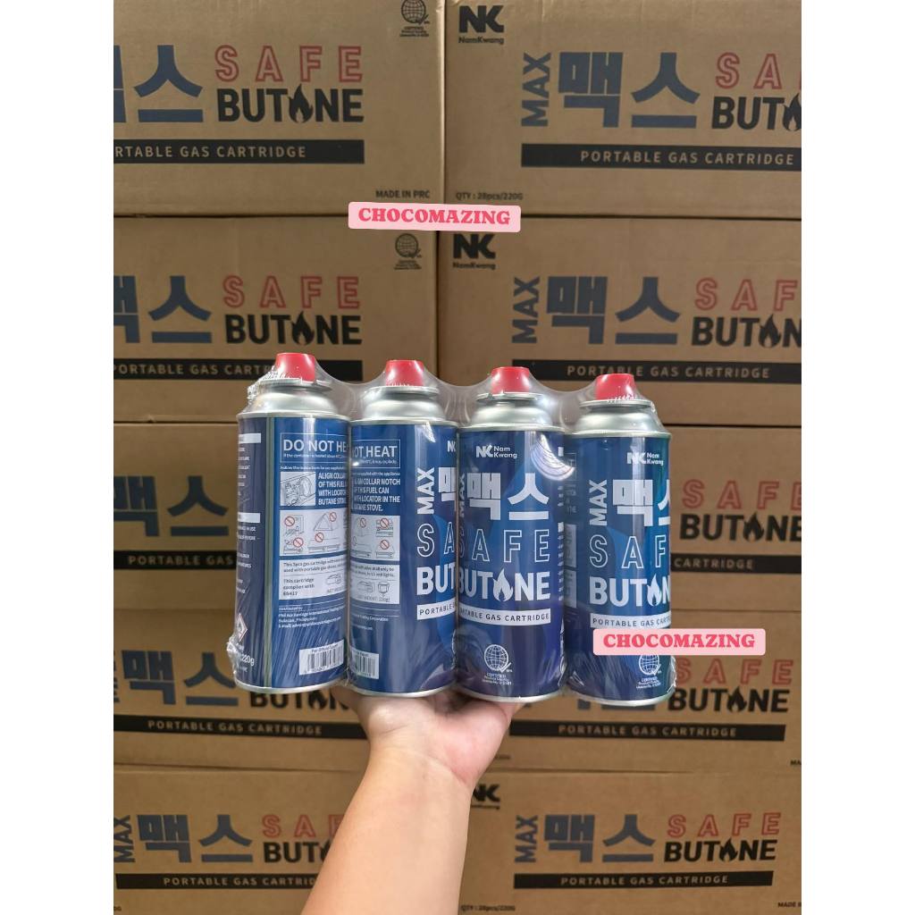 Maxsafe Butane Portable Gas Cartridge by Namkwang 4PCS | Shopee Philippines
