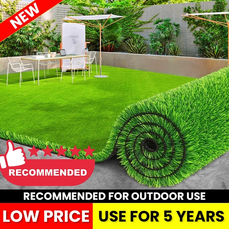 4M x 1M to 5M Artificial Grass Mat Lawn Carpet Garden Party Decoration Karpet Rumput Tiruan ...