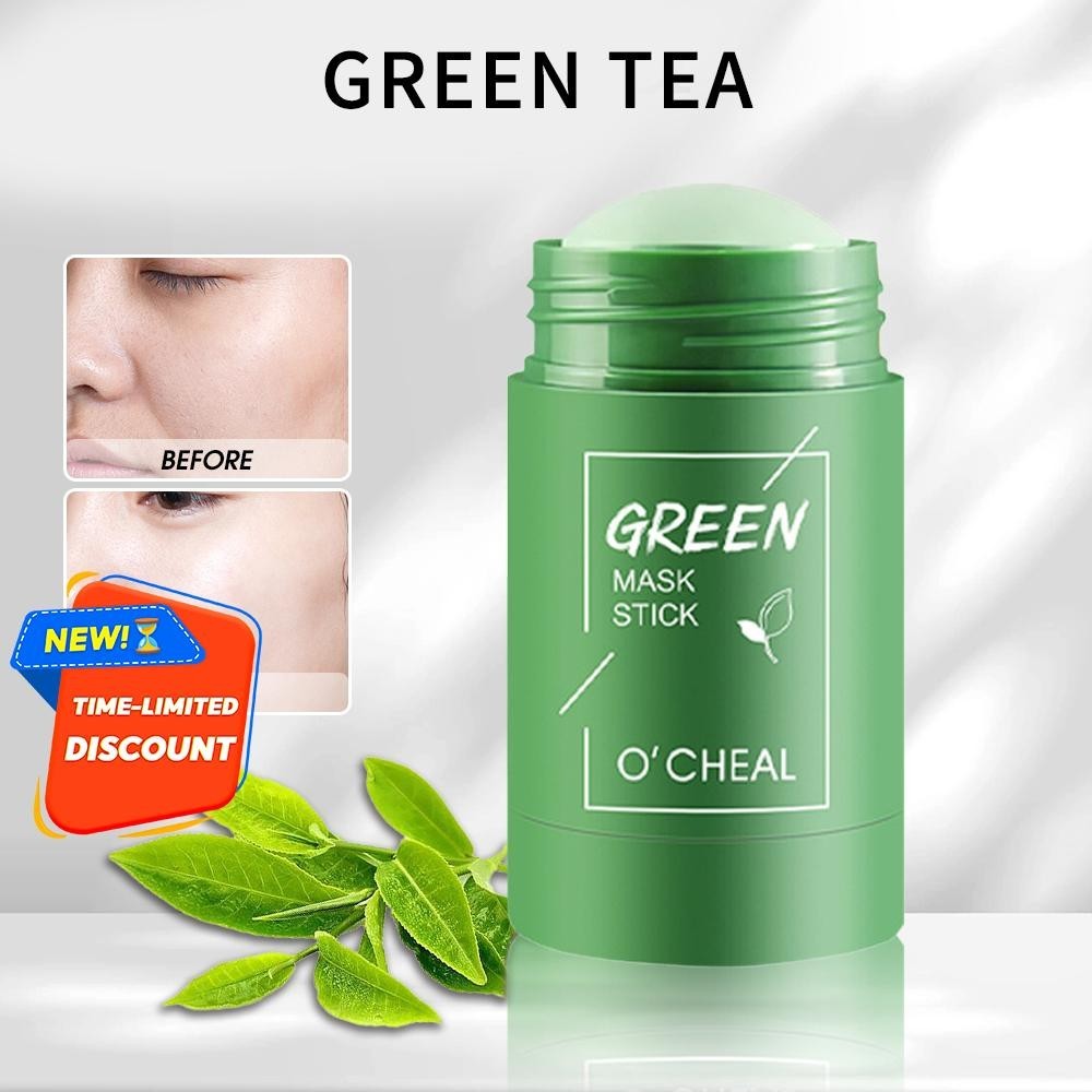 Green Tea Solid Mask Cleansing Gentle Skin Mud Mask For Blackheads ...