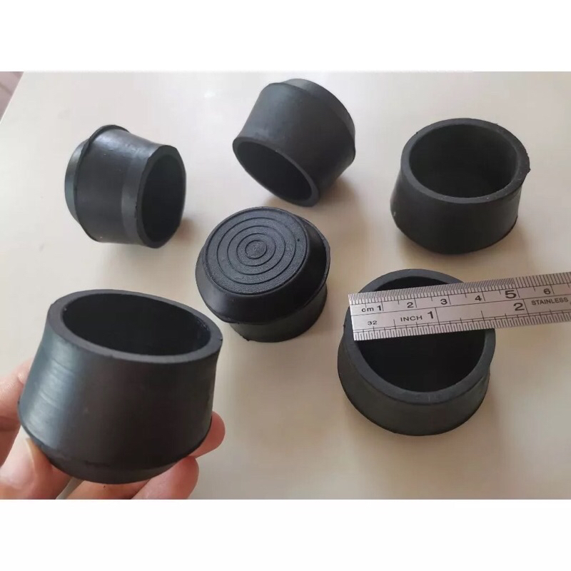 38 MM (1-1/2 INCH) HEAVY DUTY ROUND OUTER Rubber Footings (SOLD PER ...