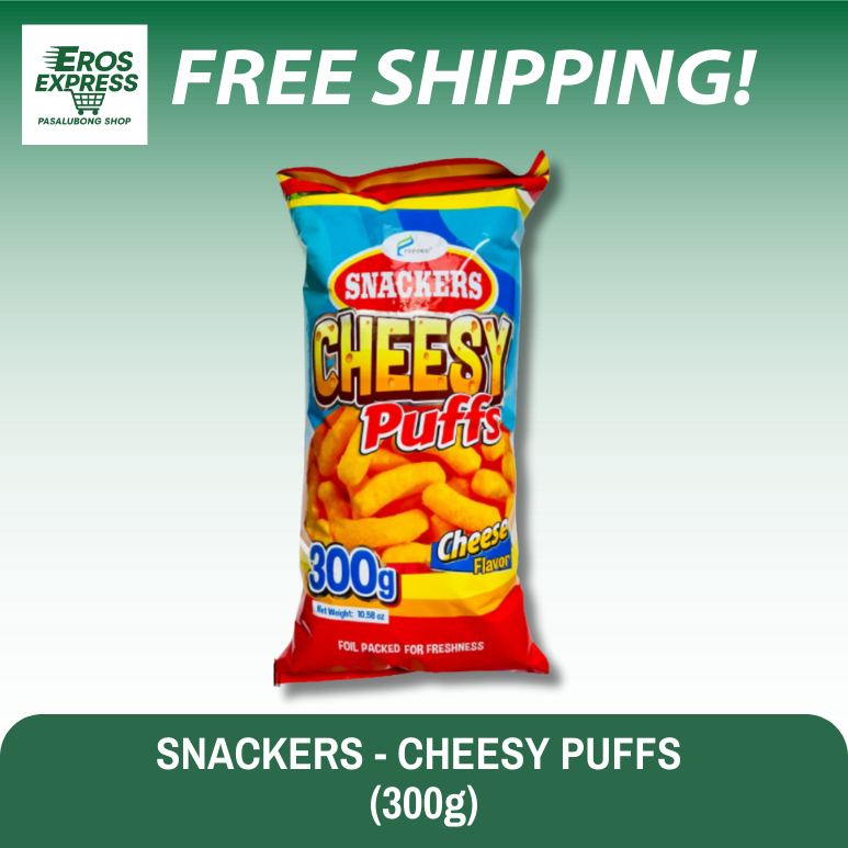 Snackers CHEESY PUFFS (300g) | Shopee Philippines