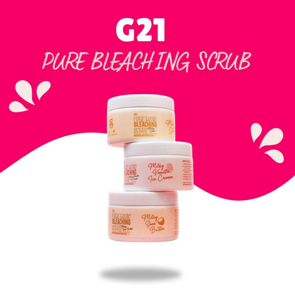 G21 Pure Kojic Bleaching Scrub 300g Milky Citrus, Shea Butter, Vanilla ...