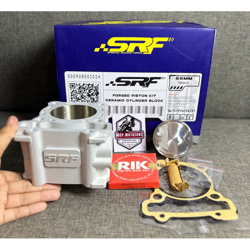 SRF [66MM & 72mm] Ceramic Cylinder Block (Forged Piston) for Aerox / Nmax V1 & V2 | Shopee ...