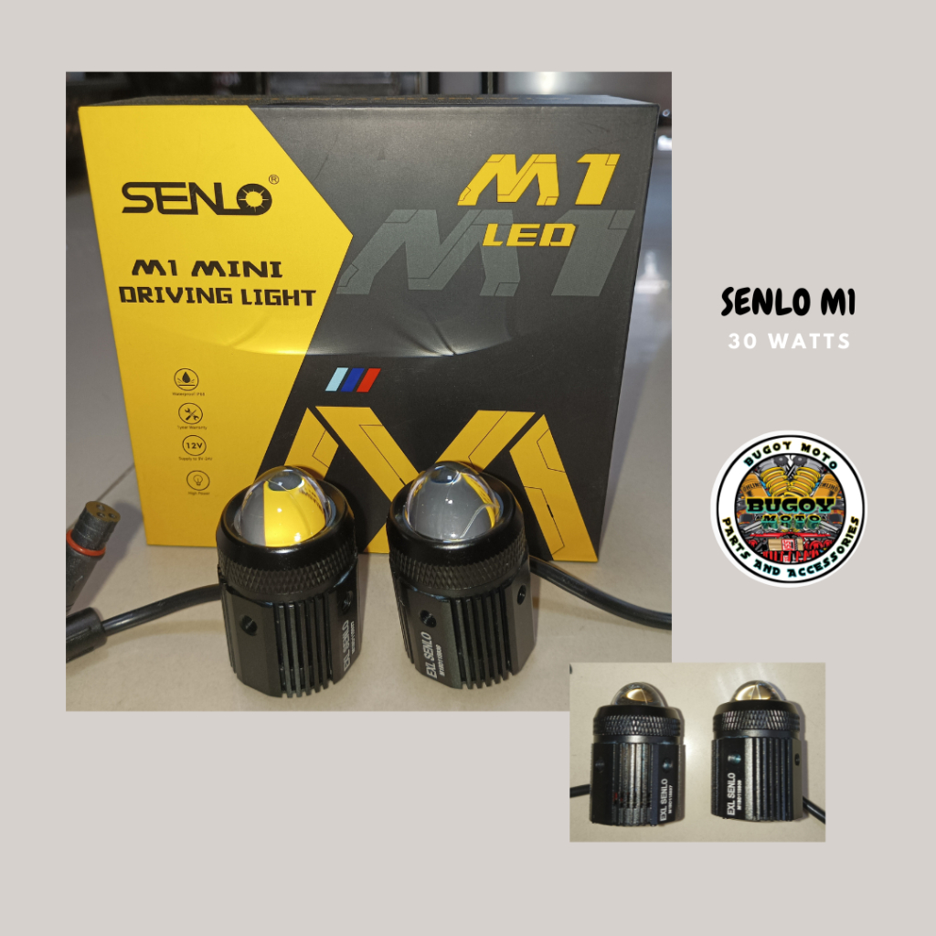 SENLO MINI DRIVING LIGHT M1 & PIAA HORN ORIGINAL WITH WHITE & GOLD QR ...