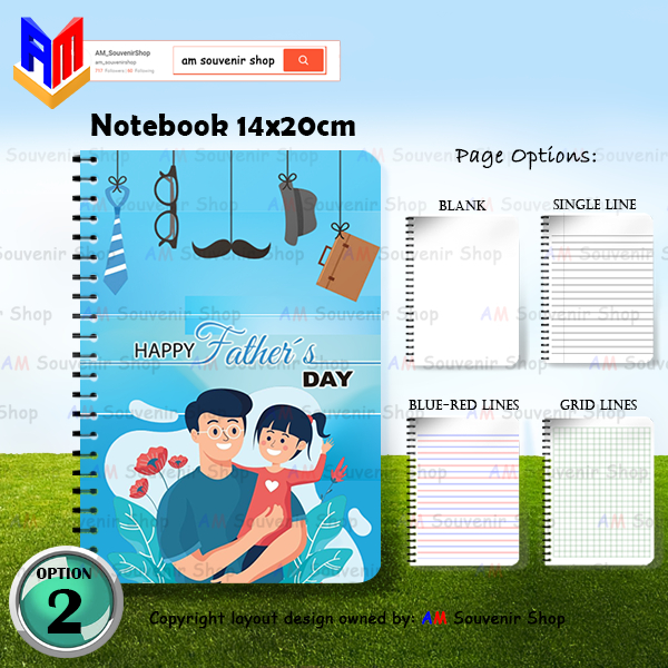 Father's Day Cute Notebook / Souvenir / giveaways / gift / birthday ...