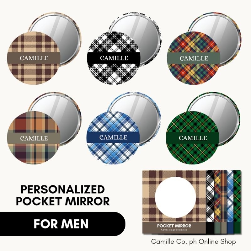 Personalized Pocket Mirror-FOR MEN | Shopee Philippines