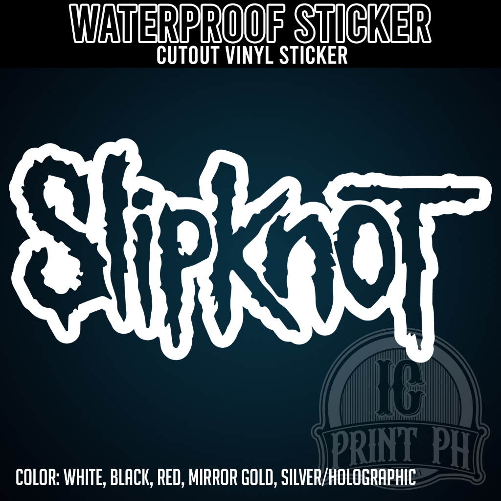 Slipknot Logo Sticker / Cutout Vinyl Sticker / Decal, Waterproof ...