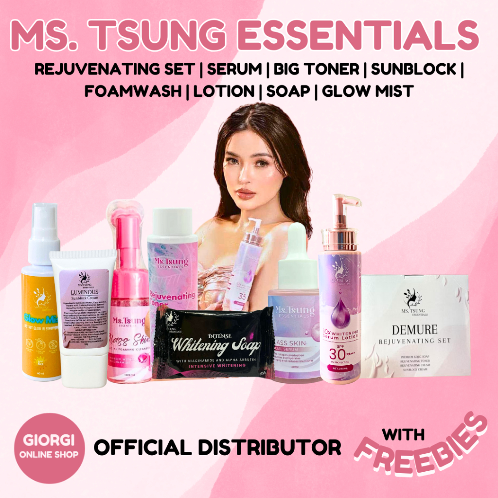 MS TSUNG Rejuvenating Set | Serum Facial Foaming Cleanser Lotion Sunblock Toner Soap | Shopee ...