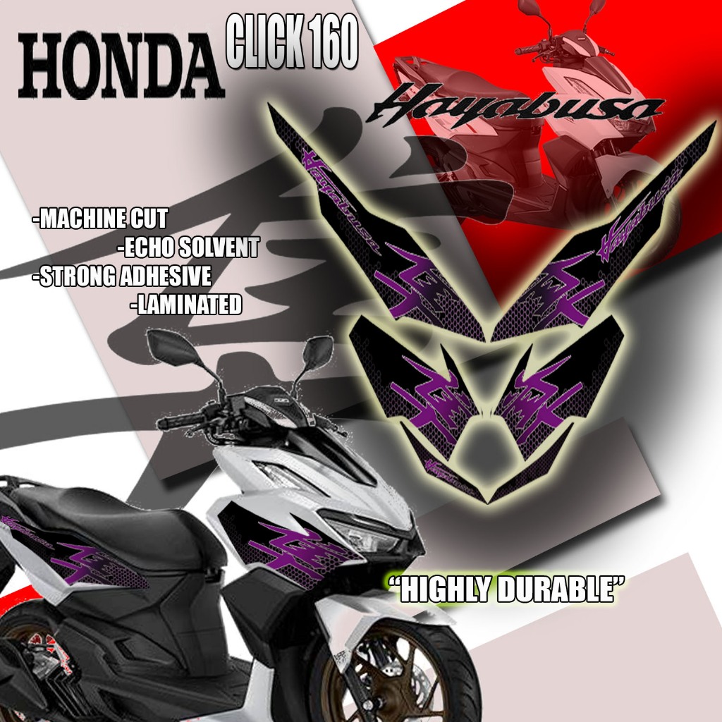 HONDA CLICK 160 NEW HAYABUSA DECALS STICKER/ NEW HAYABUSA DECALS ...