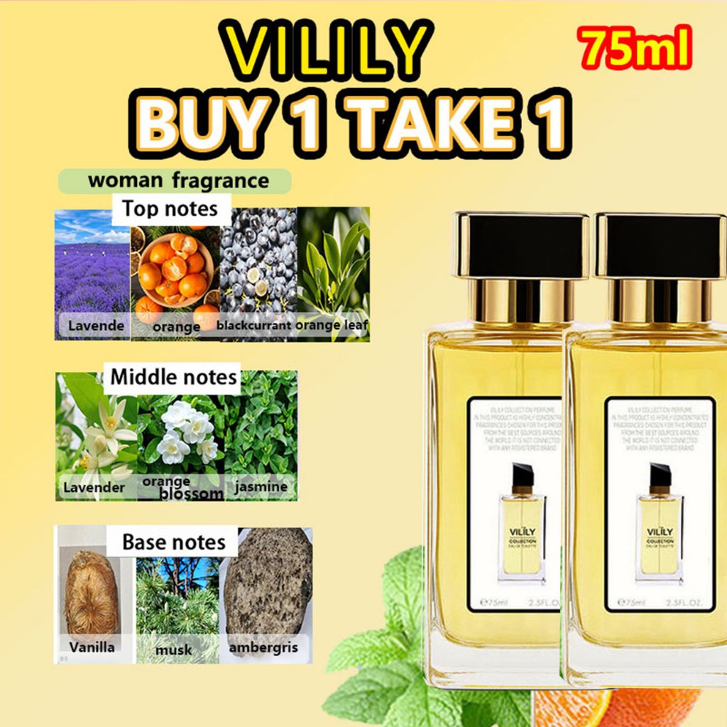 VILILY Luxury WOMEN perfume long lasting 75ML Fragrance Collection MEN ...
