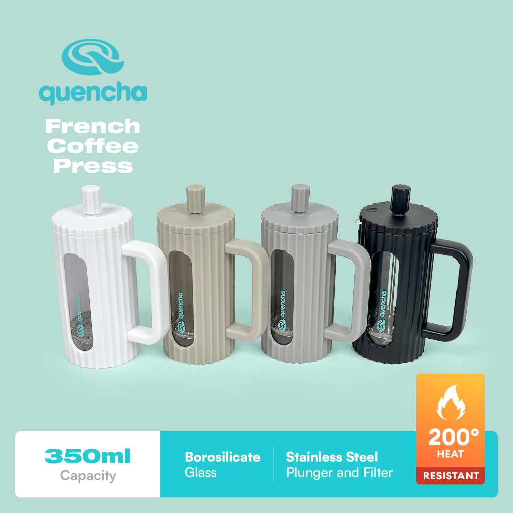 Quencha 350ml French Coffee Press – Compact, Durable & Stylish Brew ...
