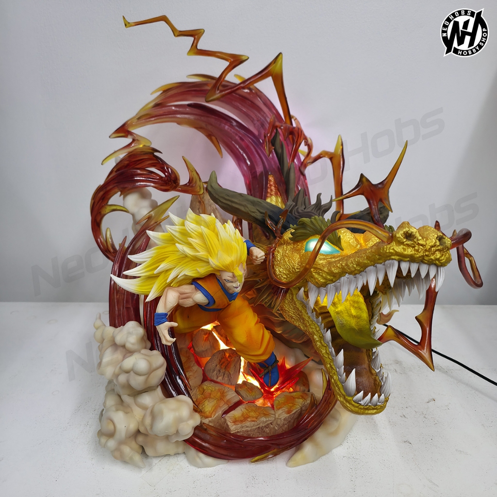 GK LSS KO Dragon Ball Super Saiyan 3 Gokou Dragon Fist w/LED | Shopee ...