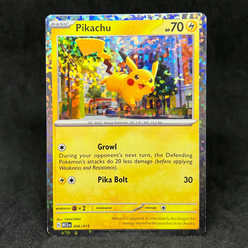 Pokemon TCG Pikachu Holo Promo 006/015 2023 McDonald’s Match Battle ...