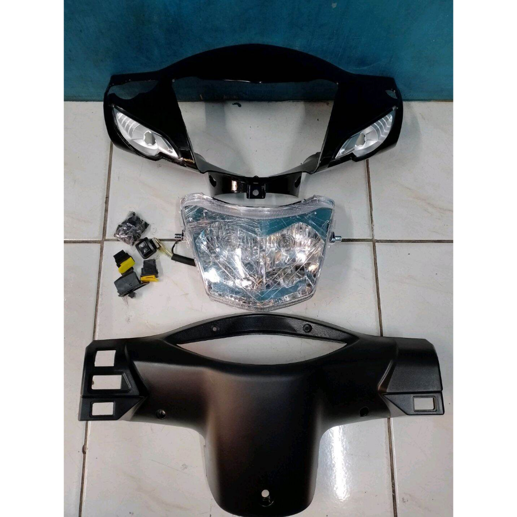 HEADLIGHT WAVE 100/100R SET disc brake and drum brake 🇮🇹 | Shopee ...