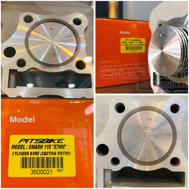 Pitsbike Cylinder Block kit steel smash Smash115 std standard 51mm 57mm ...
