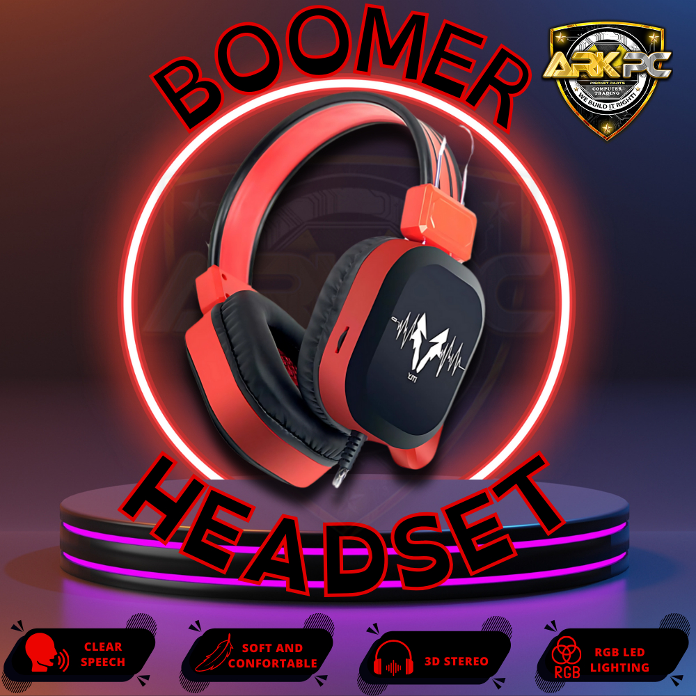 Boomer Headset W/ LED | Shopee Philippines