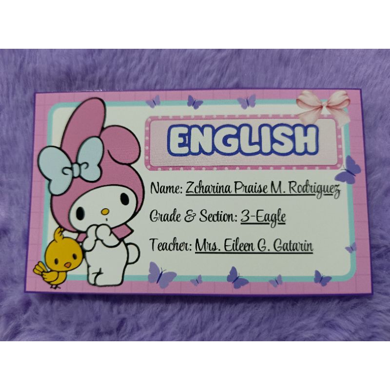 Melody Subject and Name Label | Shopee Philippines