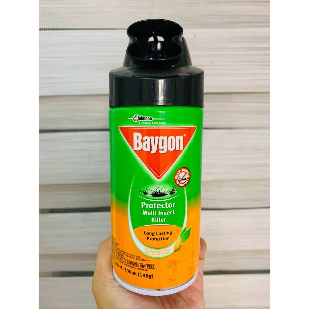 Baygon Protector Multi Insect Killer (Long Lasting) 300mL | Shopee ...