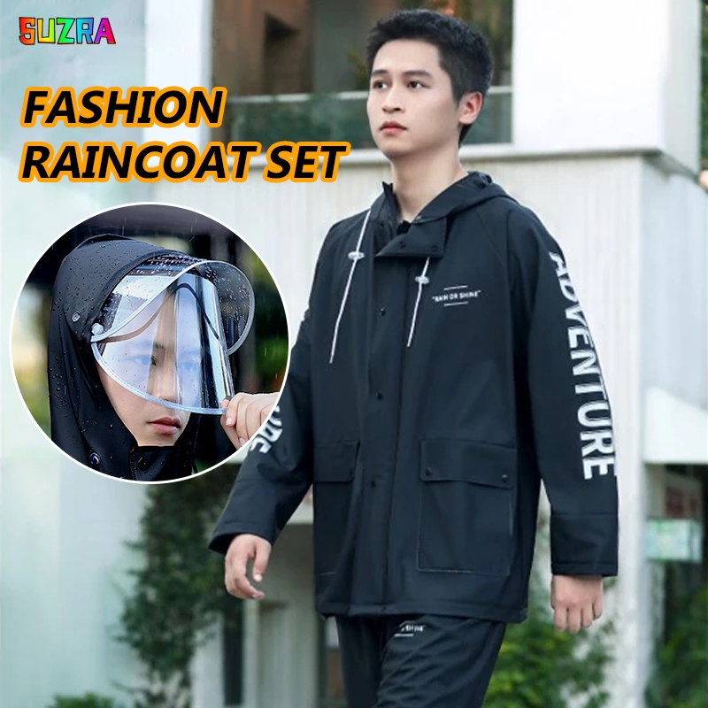Fashion RainCoat Set Thicked Motorcycle Kapote Waterproof Adult ...
