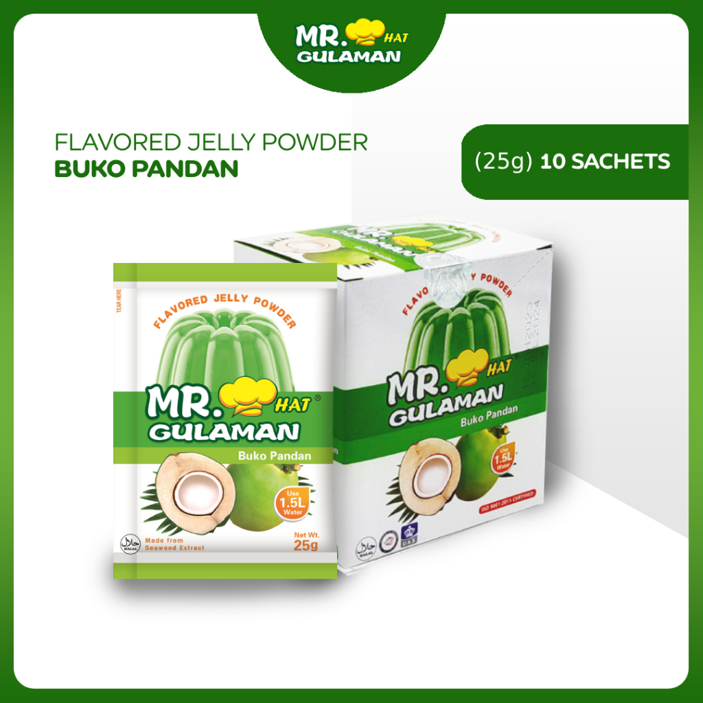 Mr. Hat Gulaman Buko Pandan Innerbox | Shopee Philippines