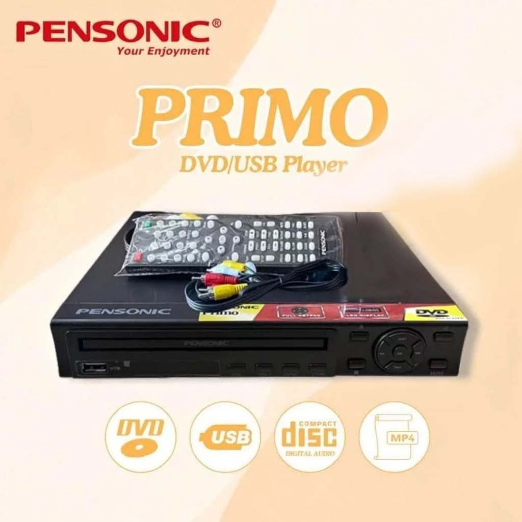 ASTRON / PENSONIC Primo CD DVD USB Player With Remote Control and RCA ...