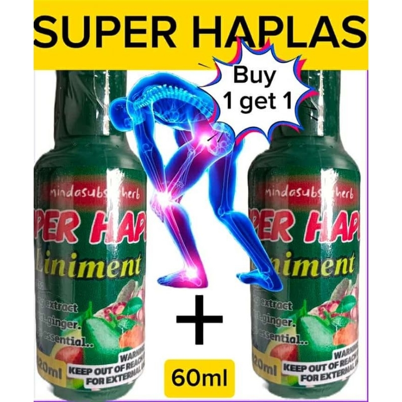 SUPER HAPLAS LINIMENT BUY1GET1 | Shopee Philippines