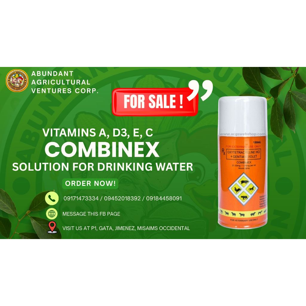 Combinex Spray – Oxytetracycline HCI + Gentian Violet (Topical Wound ...