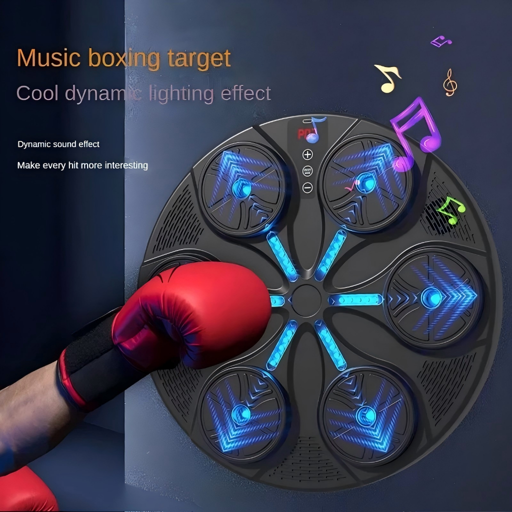 Home Smart Music Boxing Response Target With Gloves Wall Mounted ...
