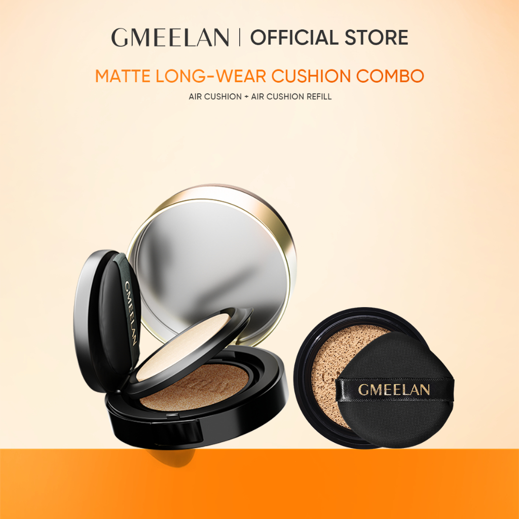GMEELAN Black Truffle Air Cushion Foundation & Refill Concealer Waterproof Oil Control Makeup ...