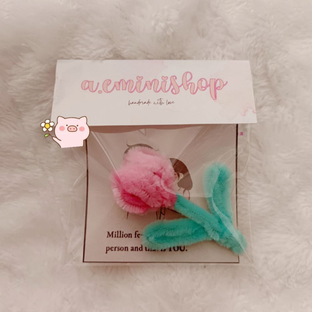 Mini Tulip Keychain Fuzzy Wire Flower Keychain | Shopee Philippines