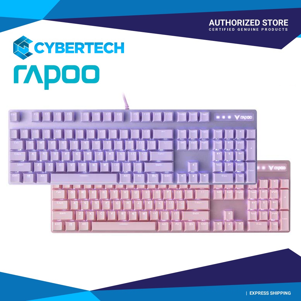 Rapoo V500PRO 104-key mechanical keyboard (Blue switch) good for office ...