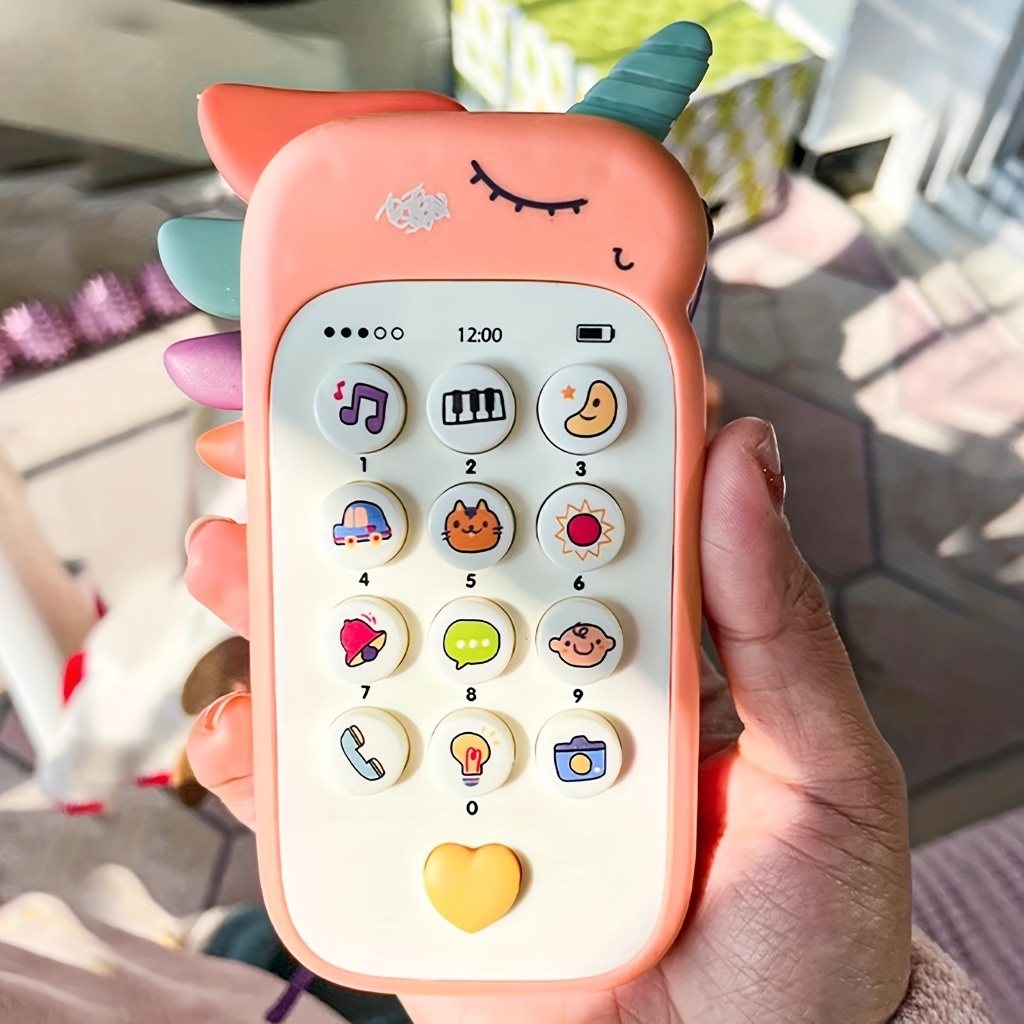 Baby Phone Toys Telephone Teether Music Voice Toy Early Educational ...