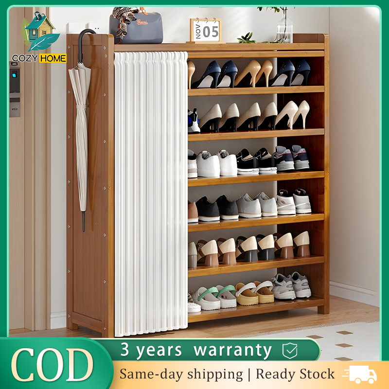 Dust-proof Shoe Cabinet Shoe Organisers Shoe Rack Storage Rack Curtain ...