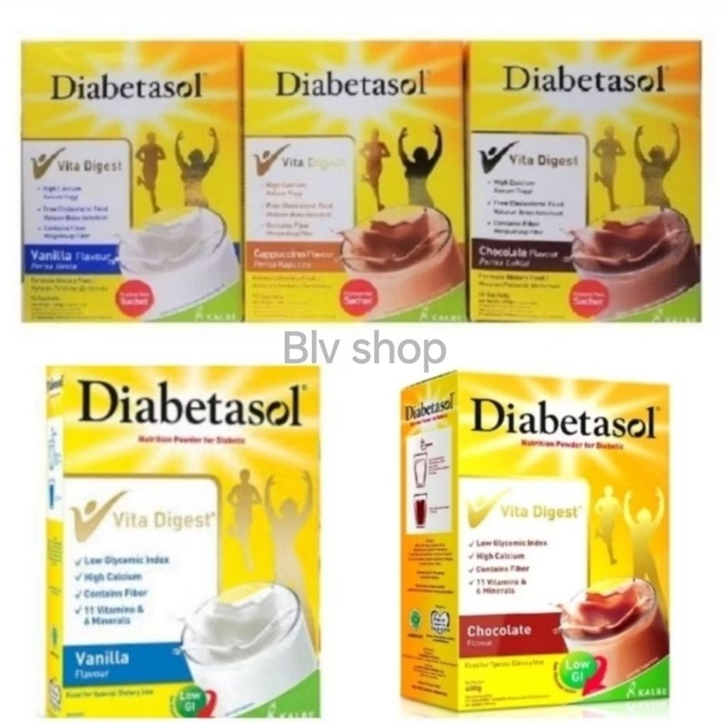 Diabetasol nutritional powder drink for diabetic 600g/360g/180g | Shopee Philippines